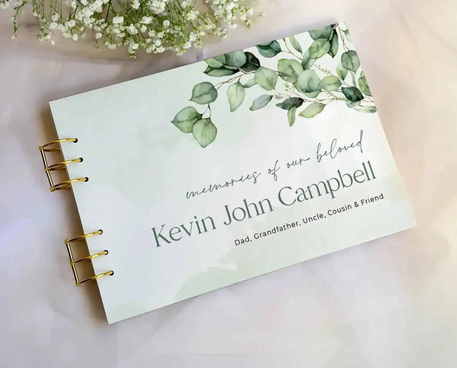 Funeral Guest Books, Condolence & Memorial Books | Eternal Prints